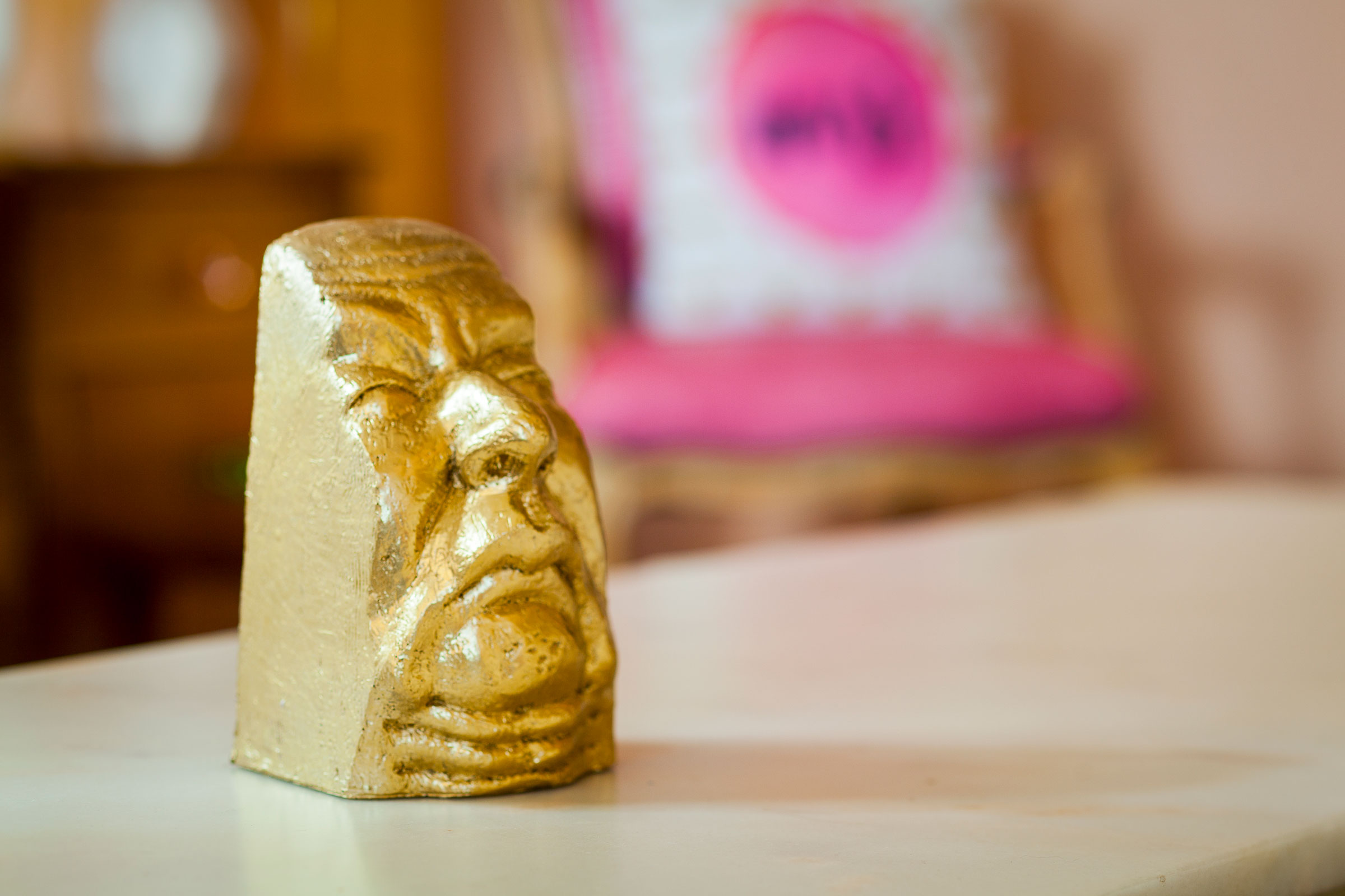 Gold Totem - E.S. Schubert Sculpture Studios